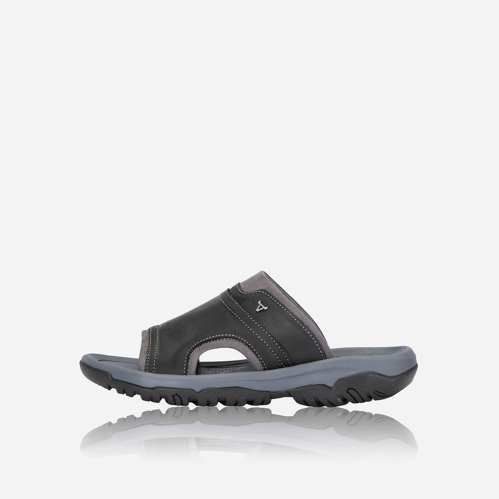Luke Slide Sandal, Black